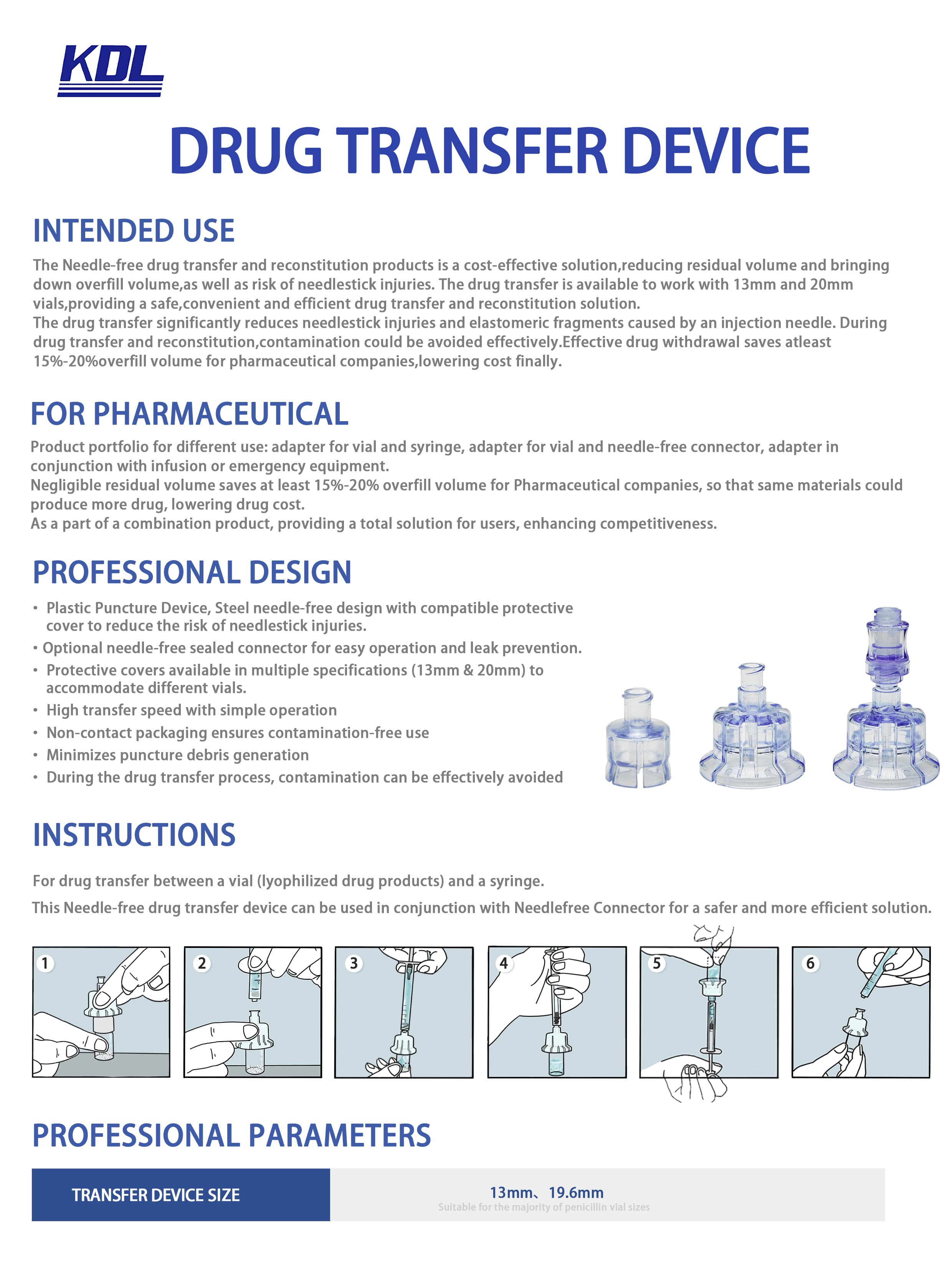 China DISPOSABLE DRUG TRANSFER DEVICE Manufacturer and Supplier | Kindly