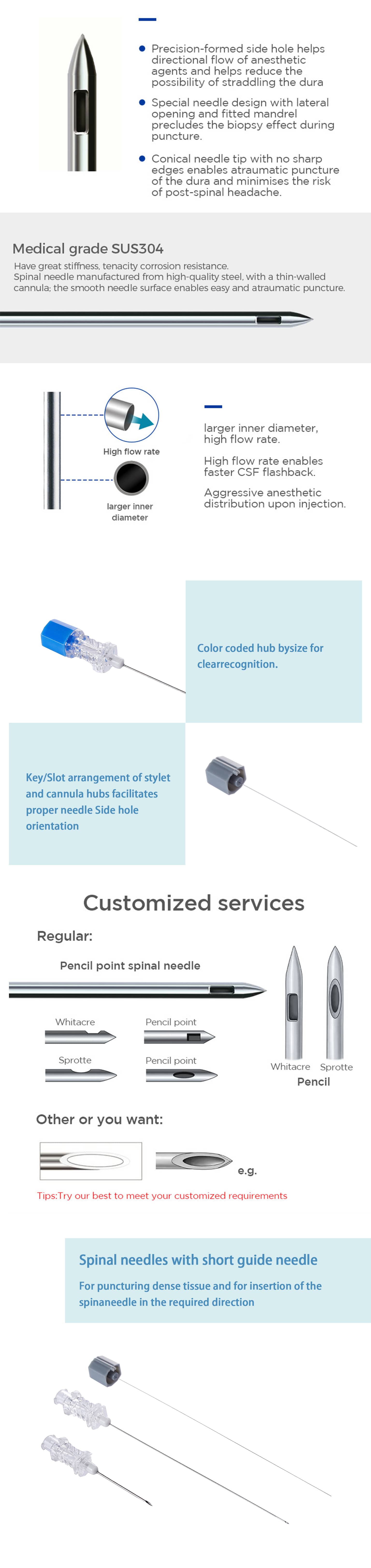 China Disposable Anaesthesia Needles -Spinal Needle Sprotte Type (AN-S ...