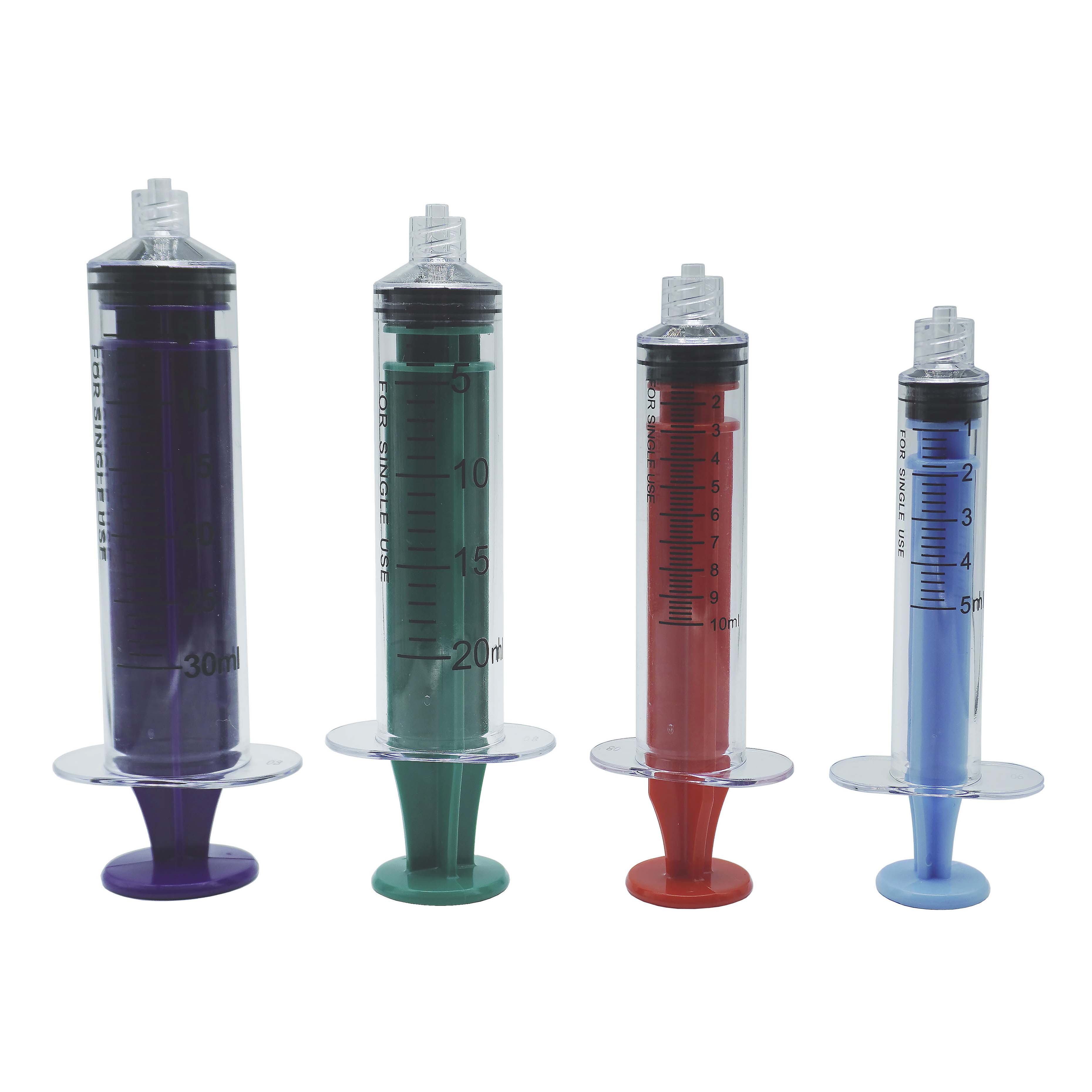 China Sterile Syringe For Single Use(PC Material)- Multicolour Plunger ...