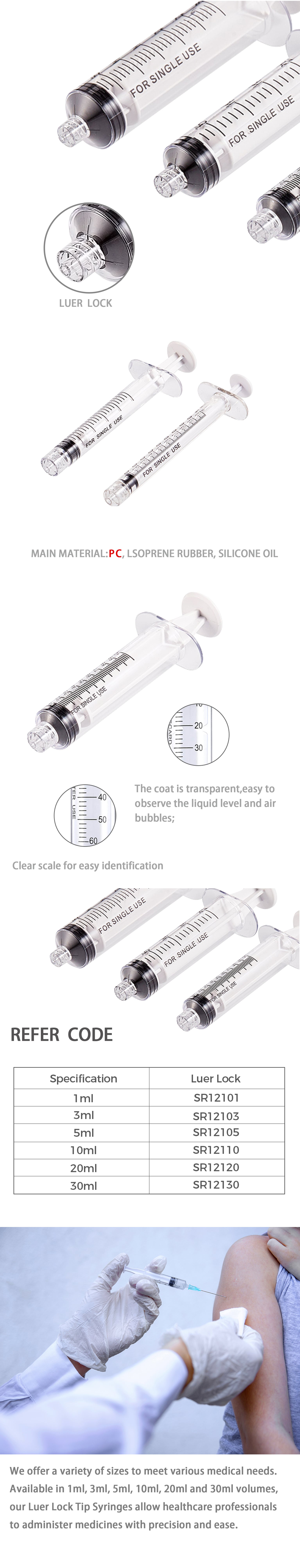 China Sterile PC (Polycarbonate) Syringes for Single Use Manufacturer ...