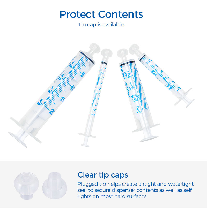 China Disposable Oral Dispensing Syringe with Cap 1ml 3ml 5ml 10ml 20ml Manufacturer and ...